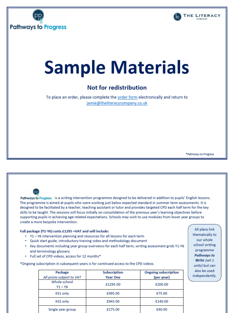 Pathways To Progress - Sample Pack V3 | PDF | Verb | Adverb