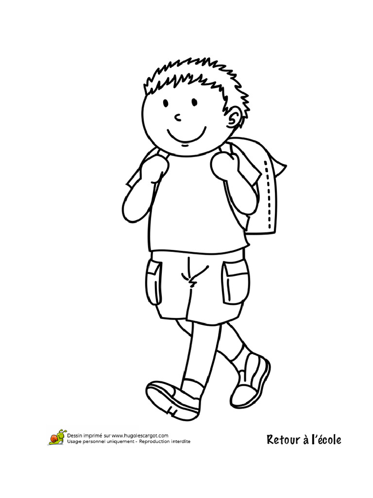 Écolier Coloriage | PDF