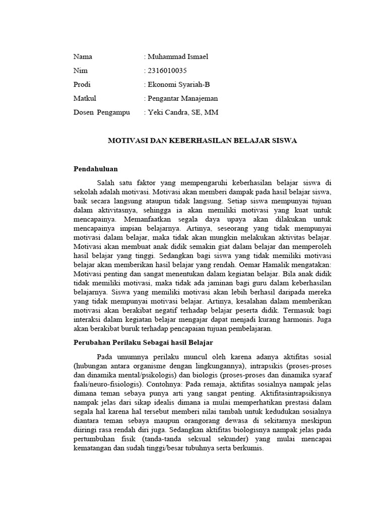 Muhammad Ismael (2316010035) | PDF