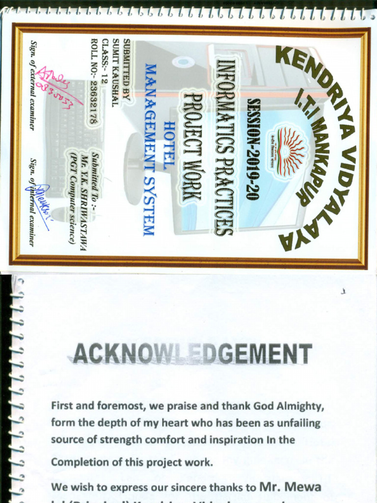 Project report sample | PDF