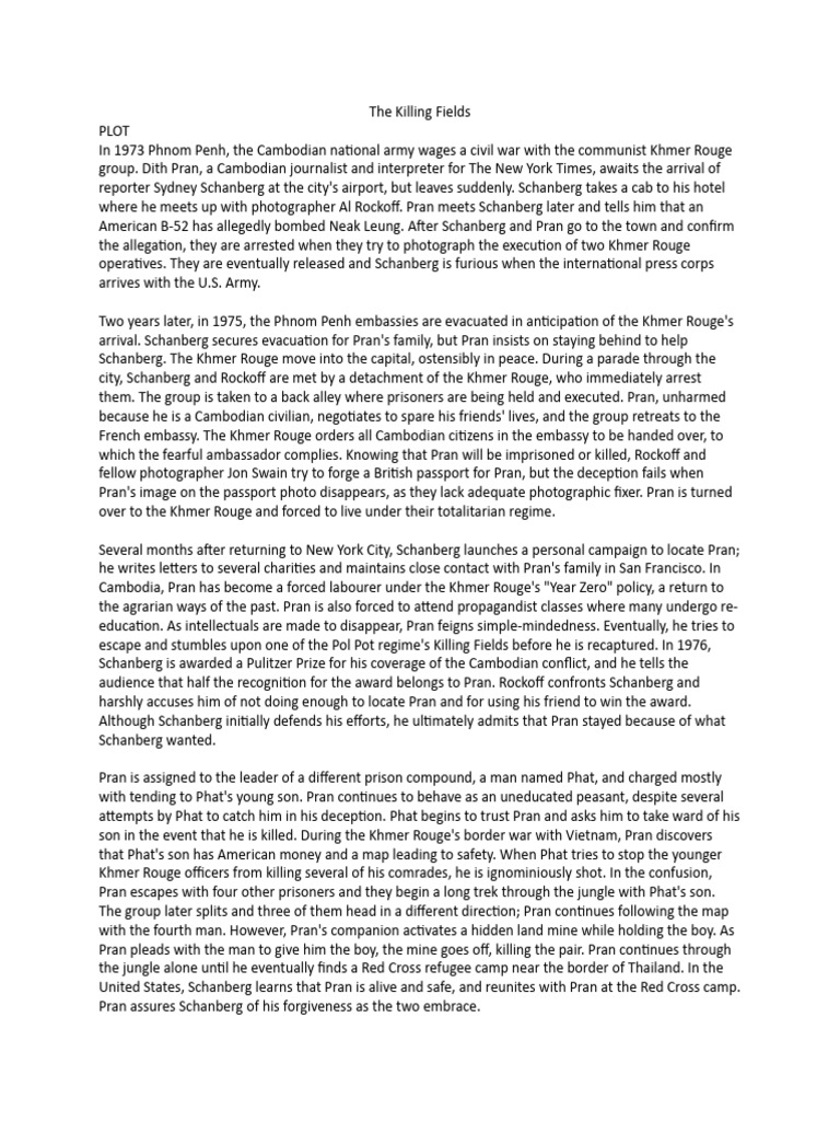 The Killing Fields | PDF