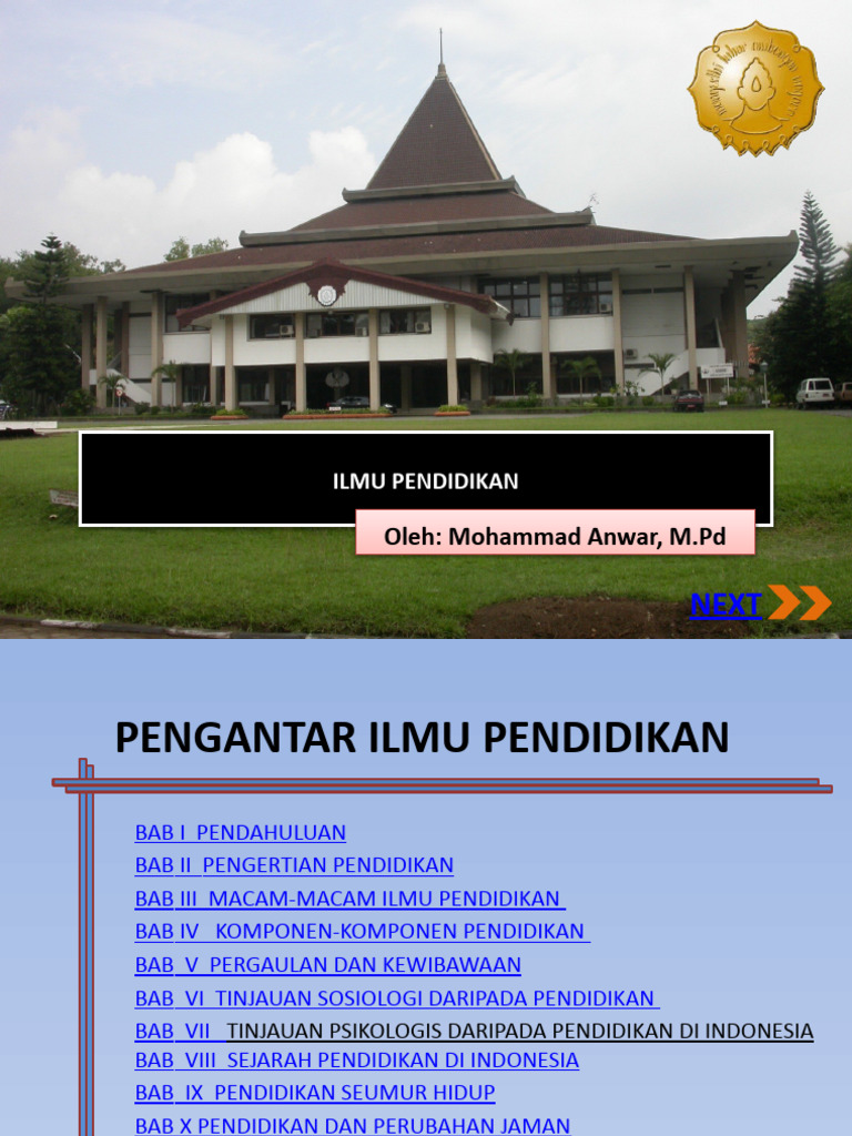 MK Ilmu Pendidikan | PDF