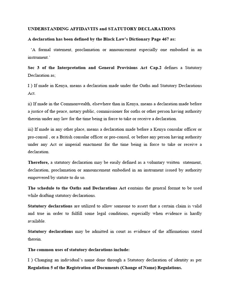 Understanding Affidavits | PDF | Affidavit | Justice