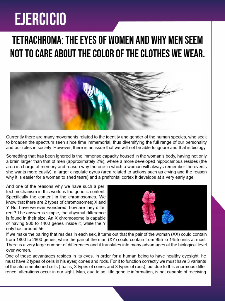 Ejercicio Tetracromia | PDF | Color | Visual Perception