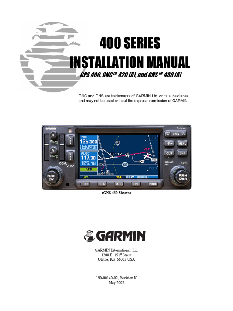 Garmin 430 Installation Manual | PDF | Modulation | Decibel