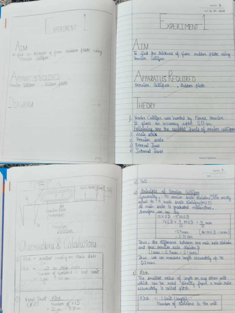 Class 9th, Physics Practical, Apr 15, 2024 | PDF