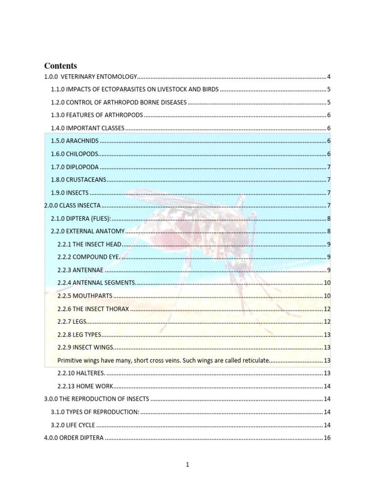 Veterinary Entomology Overview | PDF | Fly | Insects