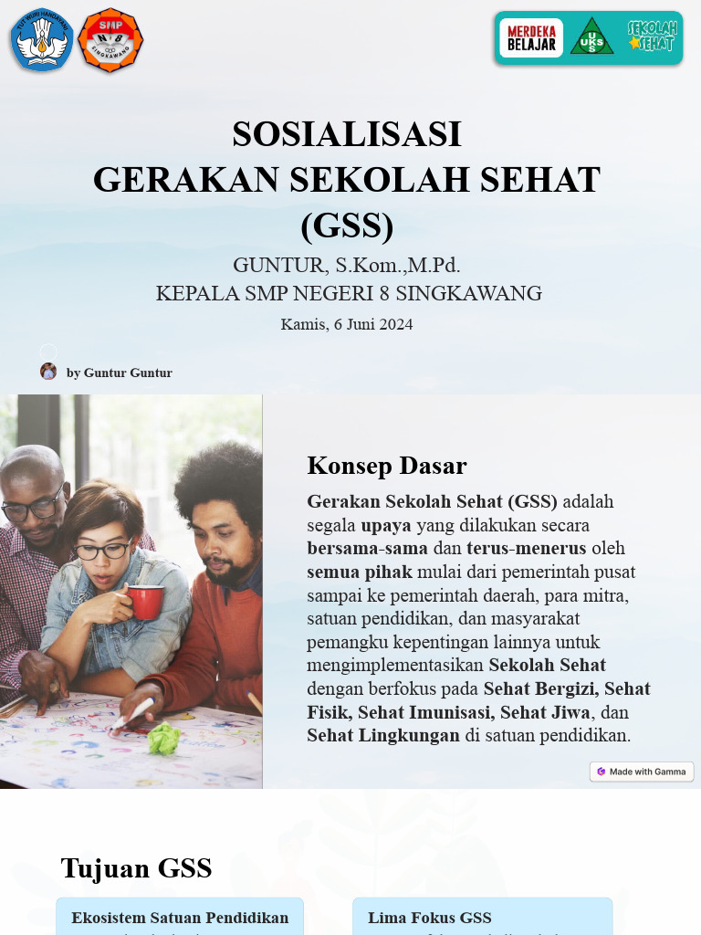 Gerakan Sekolah Sehat (GSS) | PDF | Kesehatan Holistik