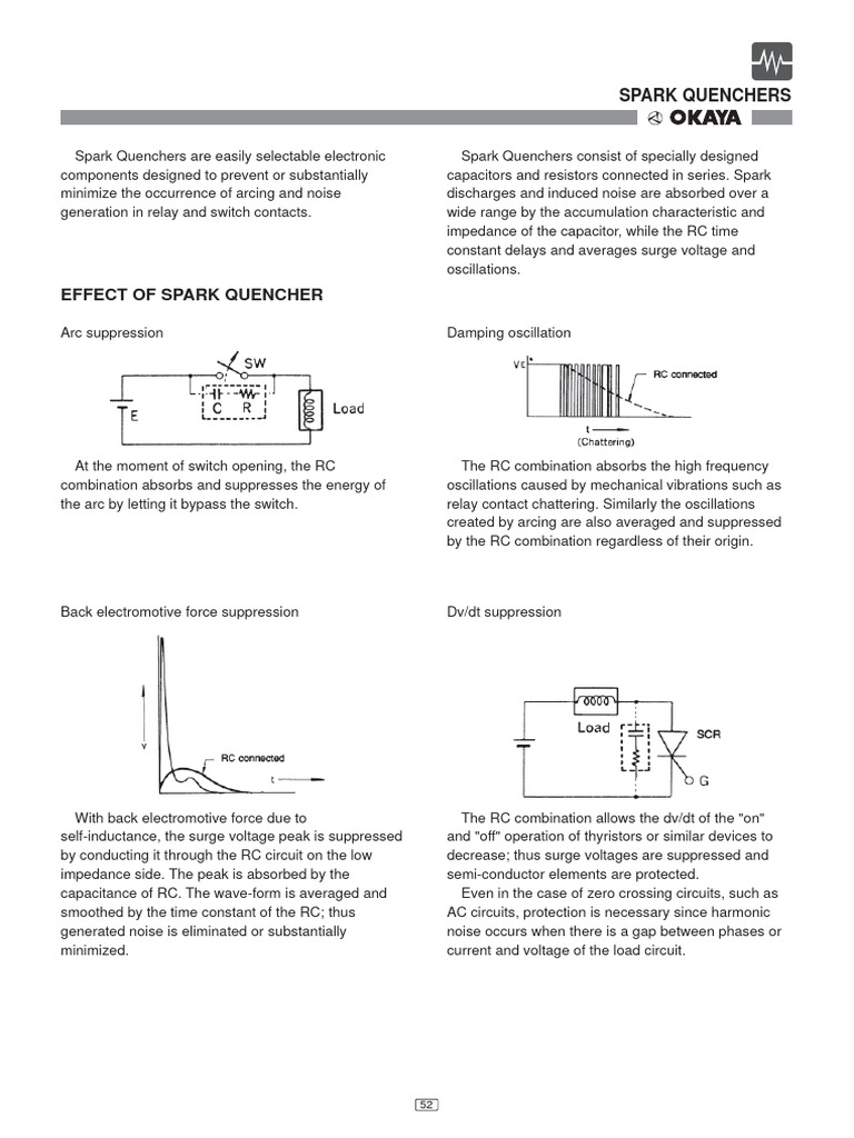 Spark Quencher Efect - Introduction | PDF | Capacitor | Relay