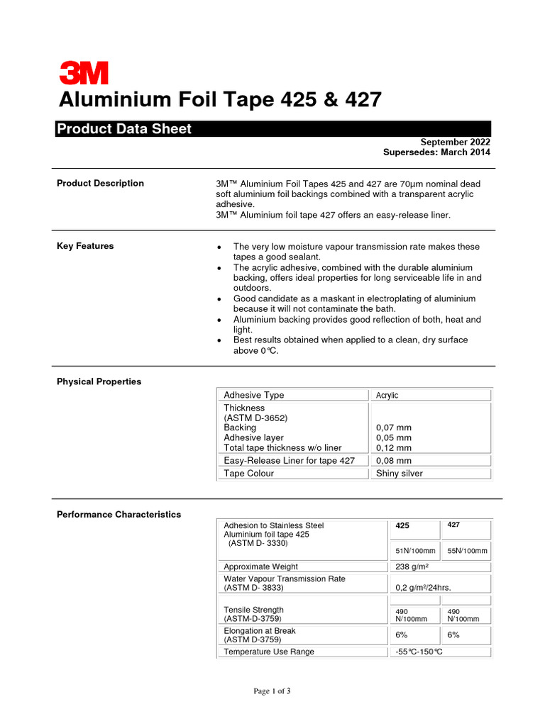 425 427 DS Eng BNL 08 2015 | PDF | Adhesive | Materials