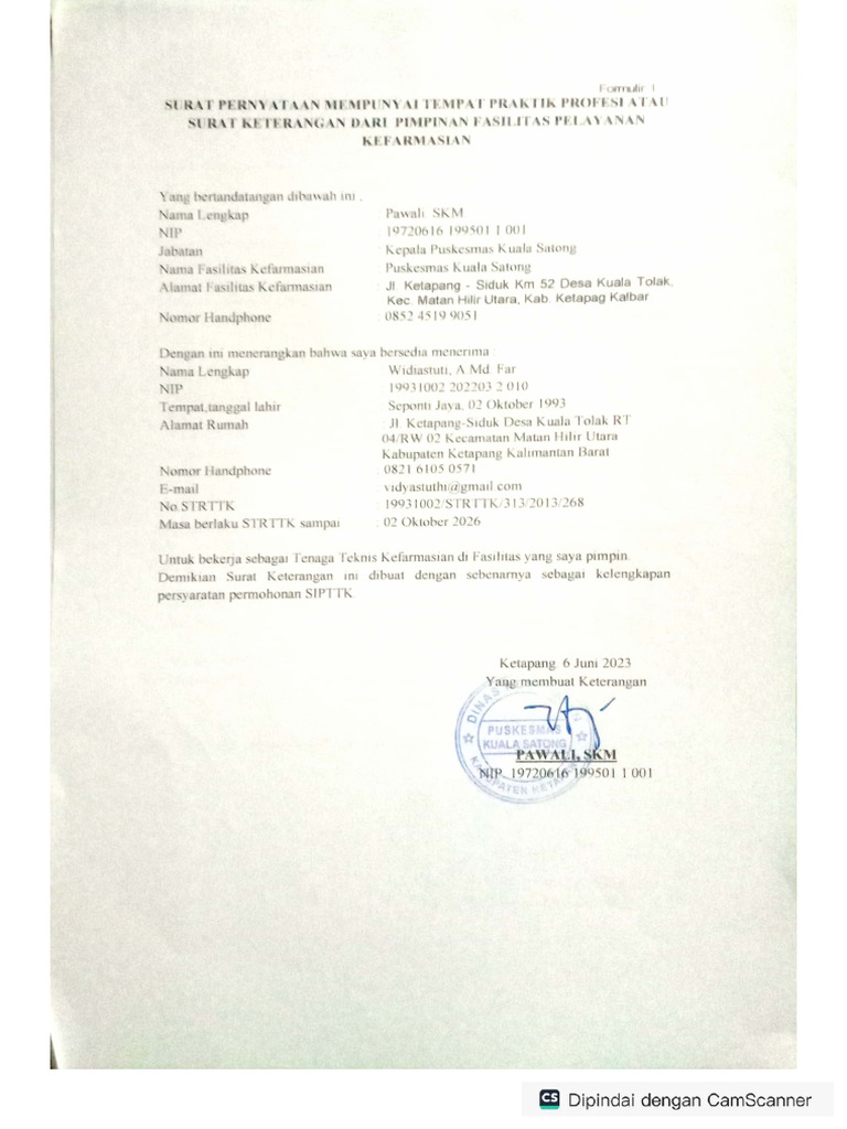 Surat Dri Atasan | PDF