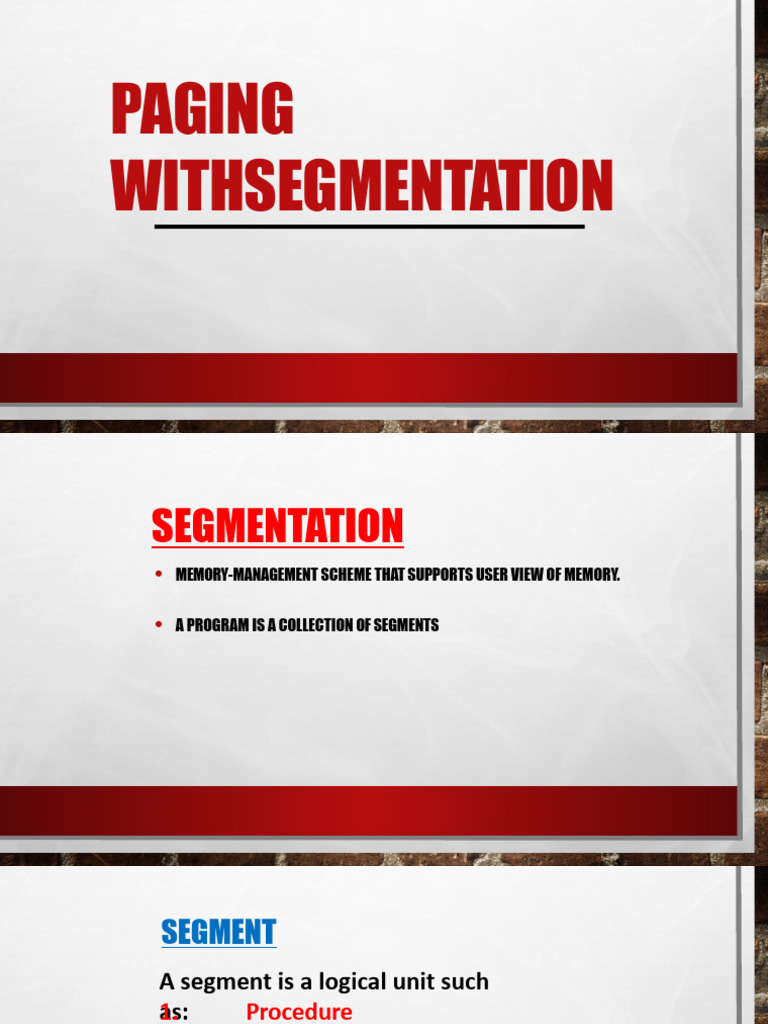 Segmentation With Paging | PDF | Software Engineering | Computing