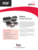 Enersys Selection Guide | PDF | Battery Charger | Rechargeable Battery