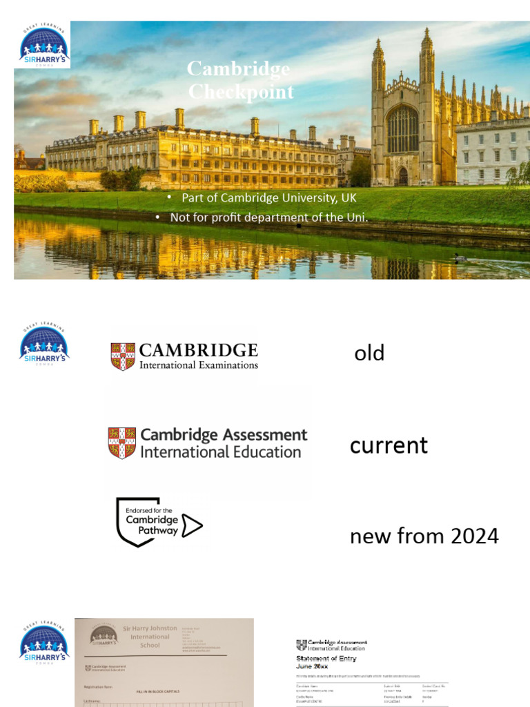 Cambridge Checkpoint Exam Overview 2024 | PDF
