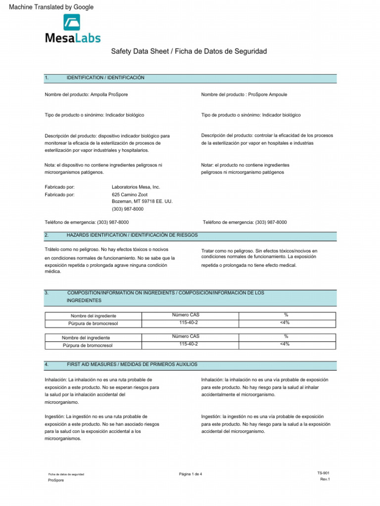 32. MESALABS | PDF | Esterilización (Microbiología)