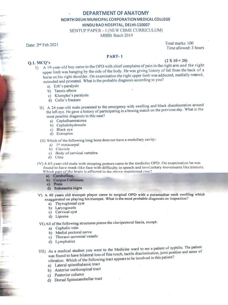 Preproff NDMC, 2019 Batch | PDF