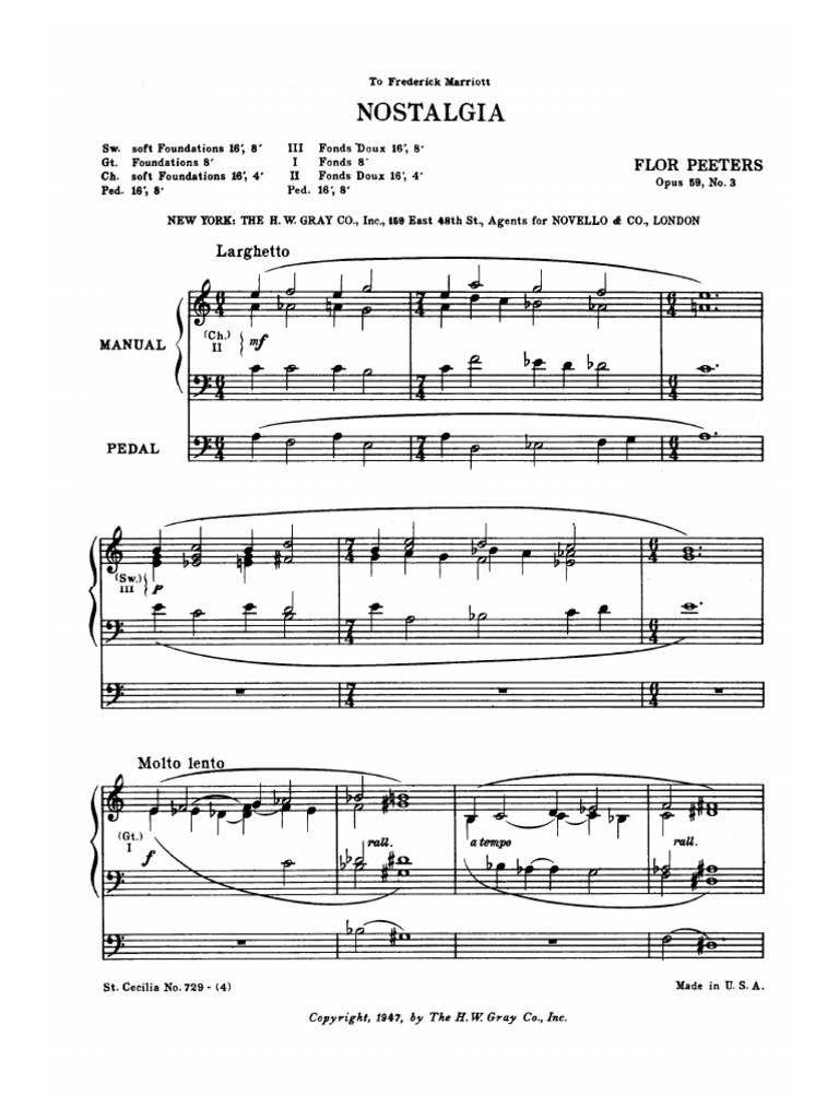 Peeters F. - Nostalgia | PDF