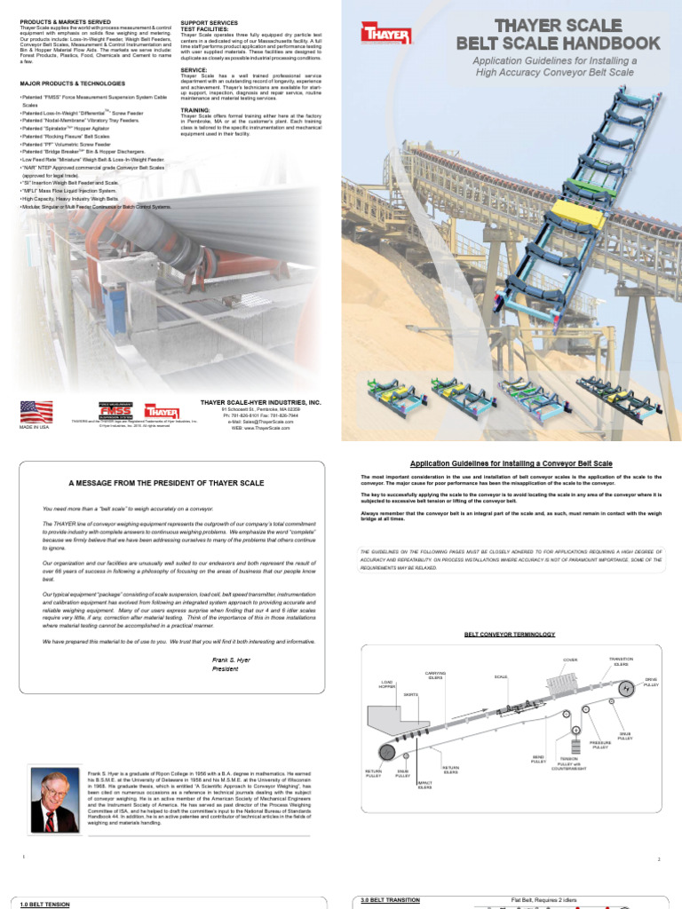 Conveyor Belt Scale Installation Guide | PDF | Belt (Mechanical)