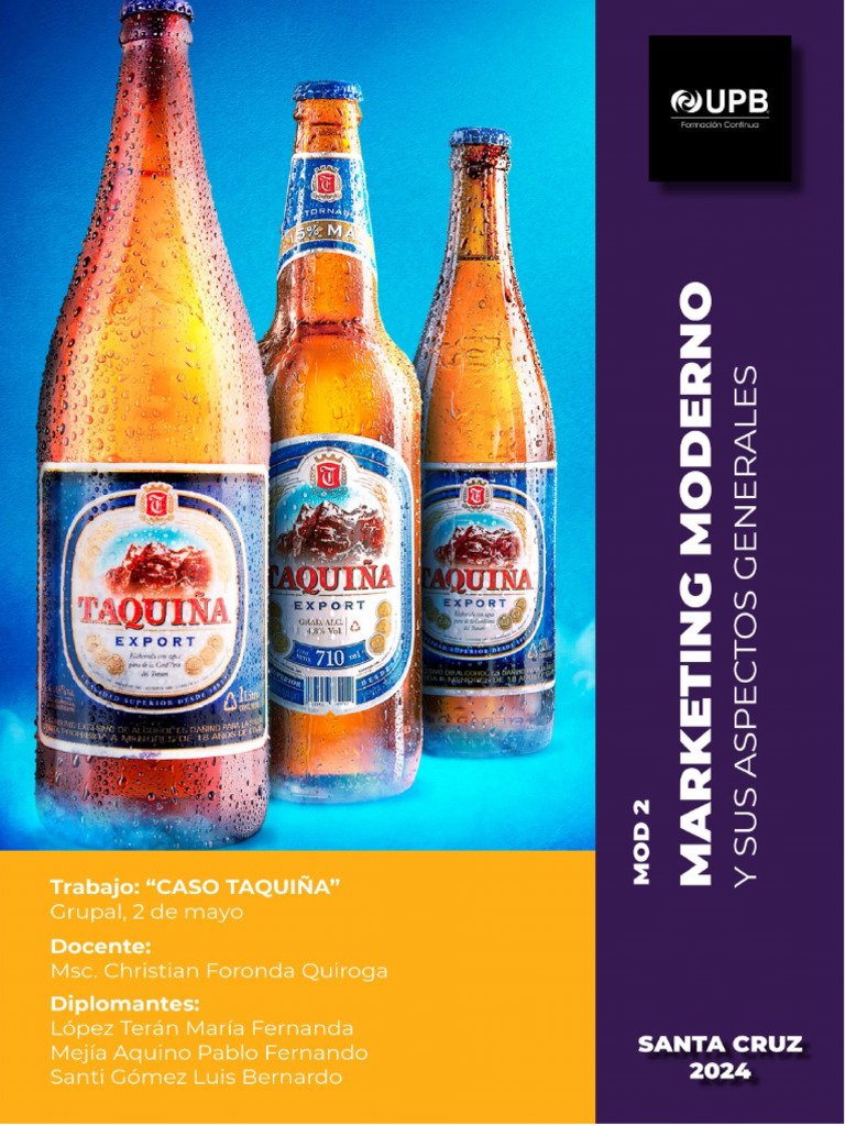 Trabajo Grupal Caso Taquiña | PDF | Marketing | Cadena de valor