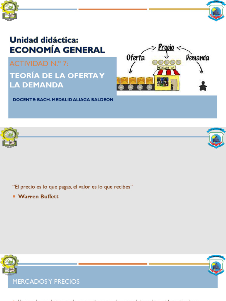 ACTIVIDAD 7 - Teoria de La Oferta y La Demanda | Descargar gratis PDF | Oferta (economía ...