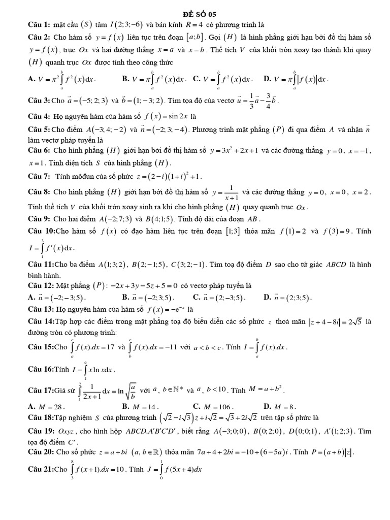 ĐỀ-SỐ-05-HKII-12 - gui | PDF