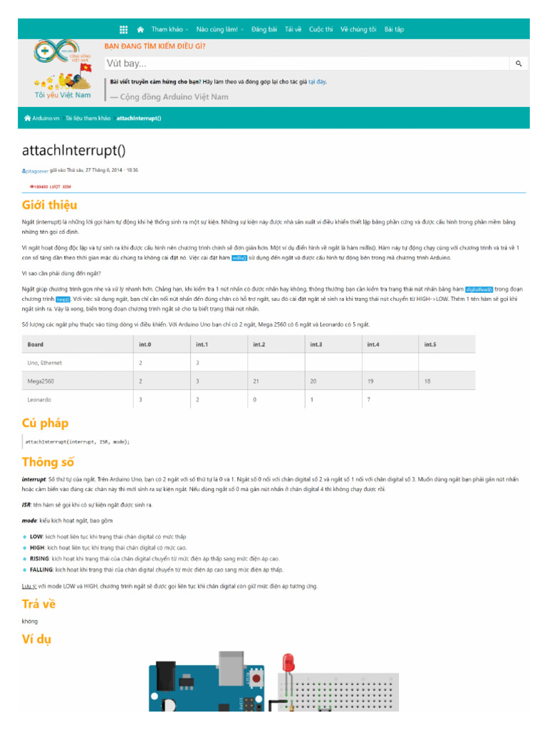 Screencapture Arduino VN Reference Attachinterrupt 2024 05 27 09 - 26 - 50 | PDF