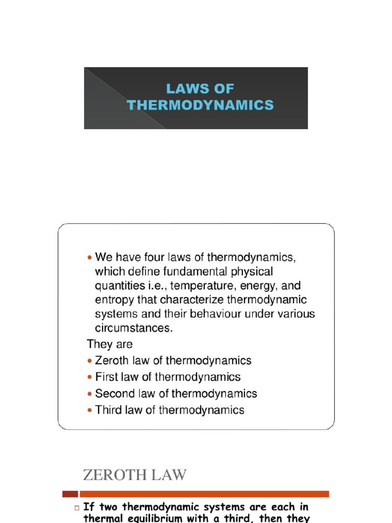 First Law of Thermodynamics | PDF