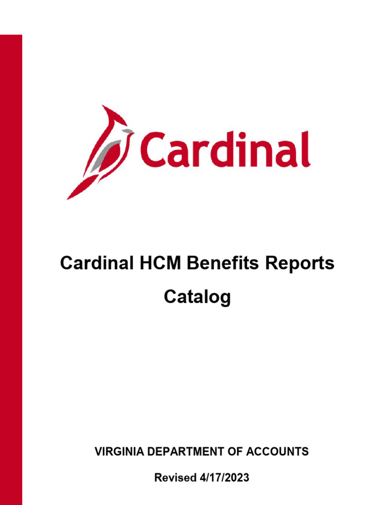 Cardinal HCM Benefits Reports Overview | PDF | Consolidated Omnibus ...