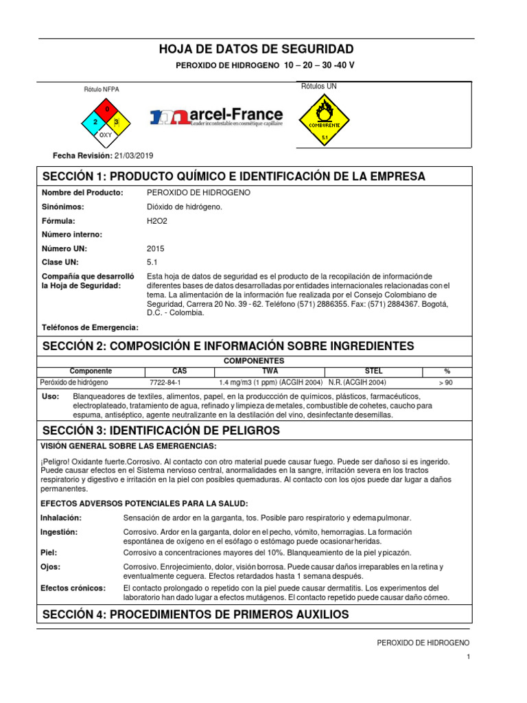 hojas de seguridad elementos peligrosos | Descargar gratis PDF | Combustión | Química
