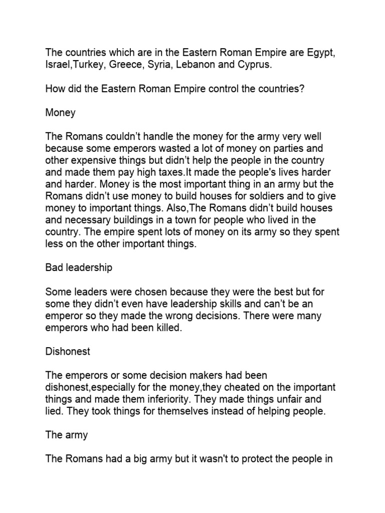 Roman | PDF | Roman Empire | Byzantine Empire