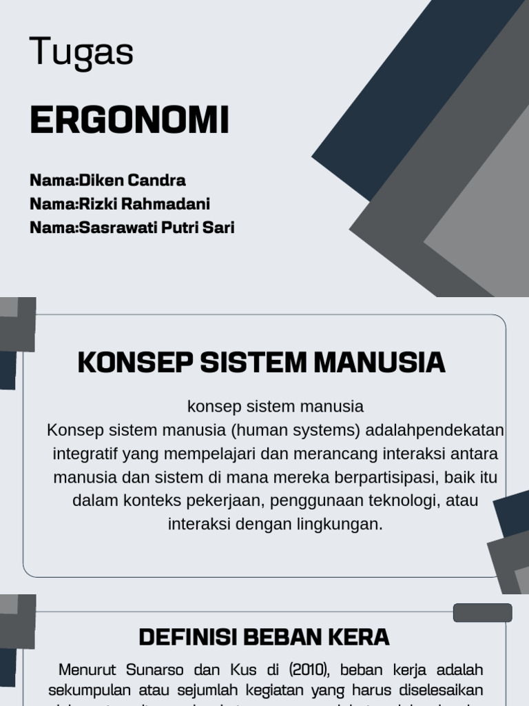 Ergonomi Kelompok 4 | PDF