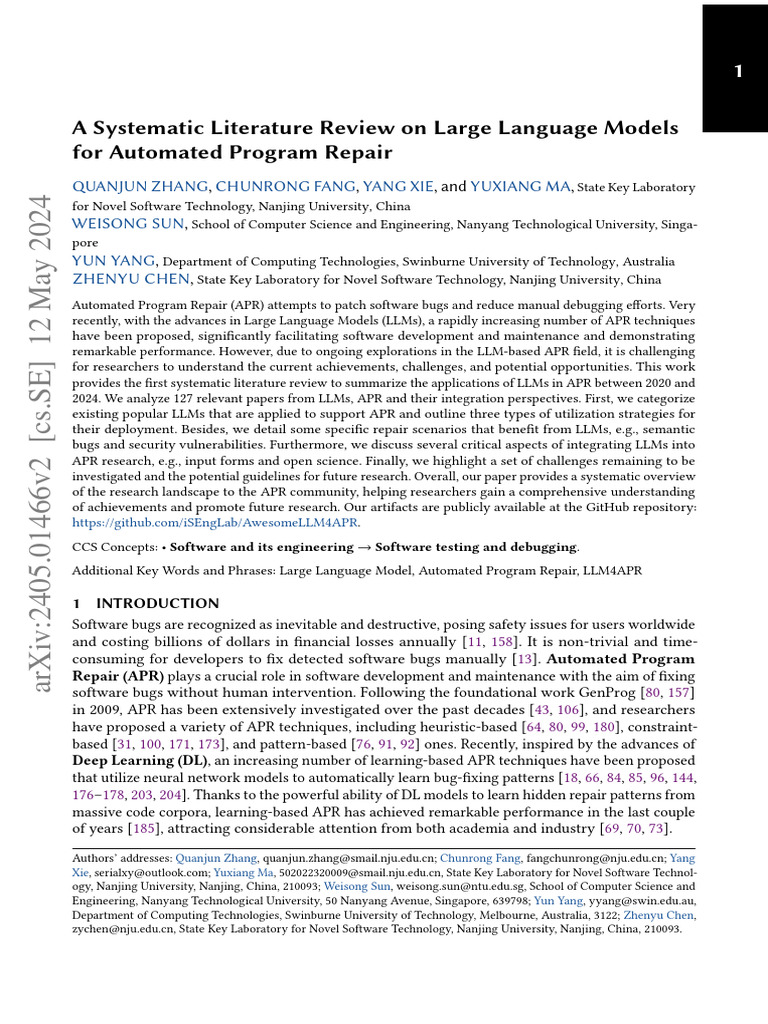 A Systematic Literature Review On Large Language Models | PDF | Computing