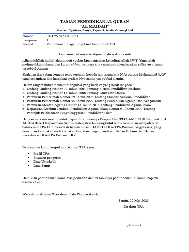 Taman Pendidikan Al Quran | PDF