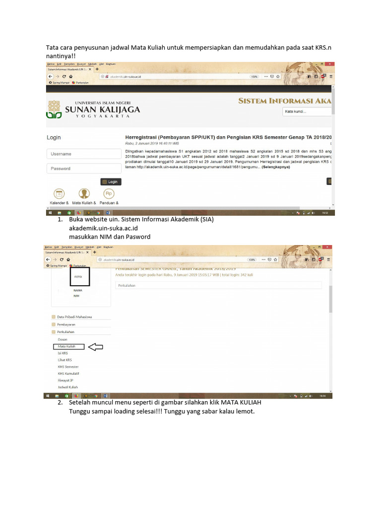 Cara Menyusun Jadwal Rencana KRS.an | PDF