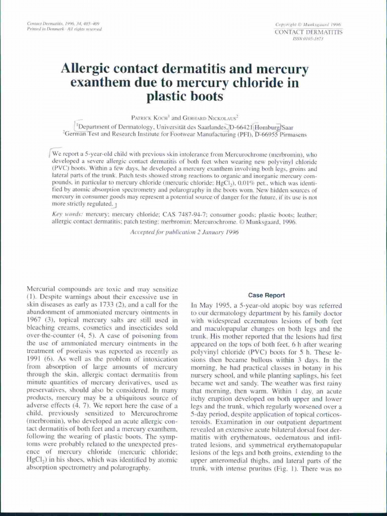 Allergy Plastic Boots | PDF