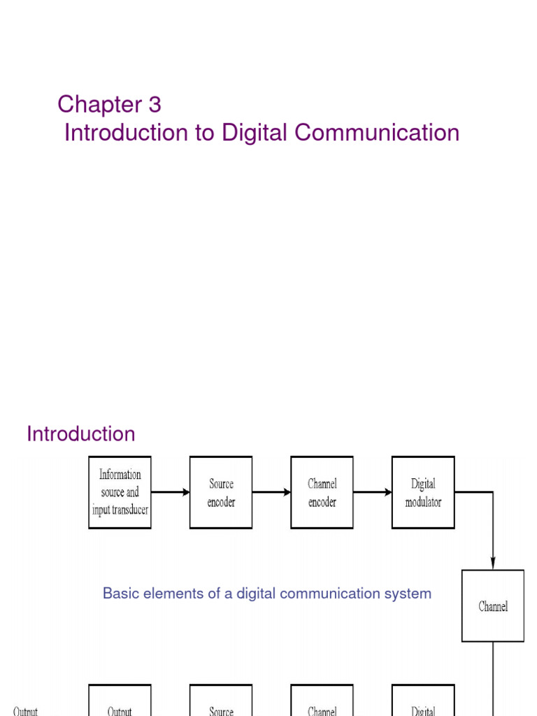 Chapter-3-Introduction To Digital Communication | PDF | Digital Signal | Modulation