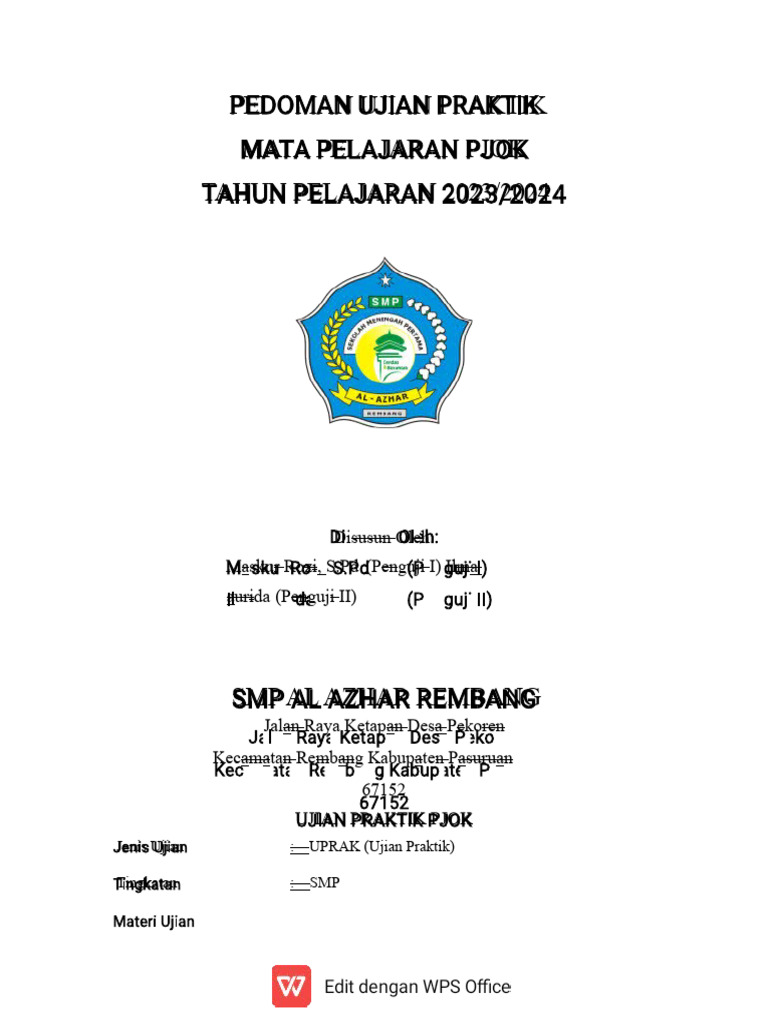 Laporan Uprak Pjok. W | PDF