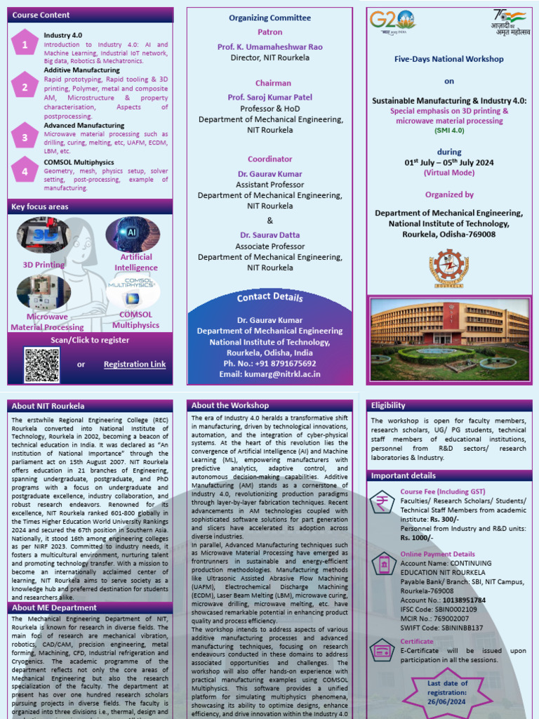 Trifold Brochure | PDF | 3 D Printing | Mechanical Engineering