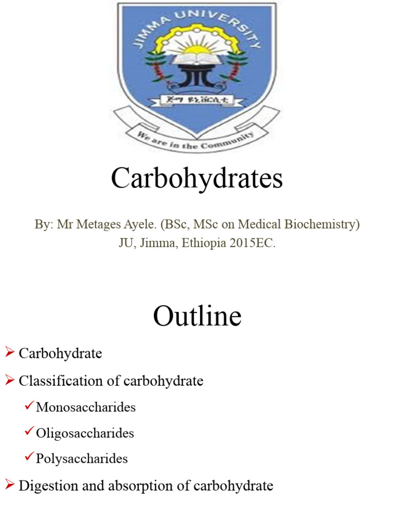 Structure, Classification, Digestion & Absorption of Carbohydrates ...