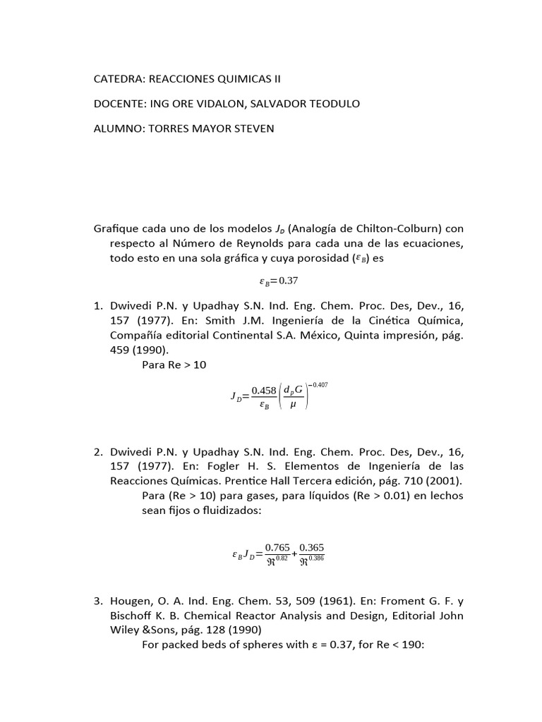 Gráfica de Analogía Chilton-Colburn | PDF | Química | Ingeniería Química
