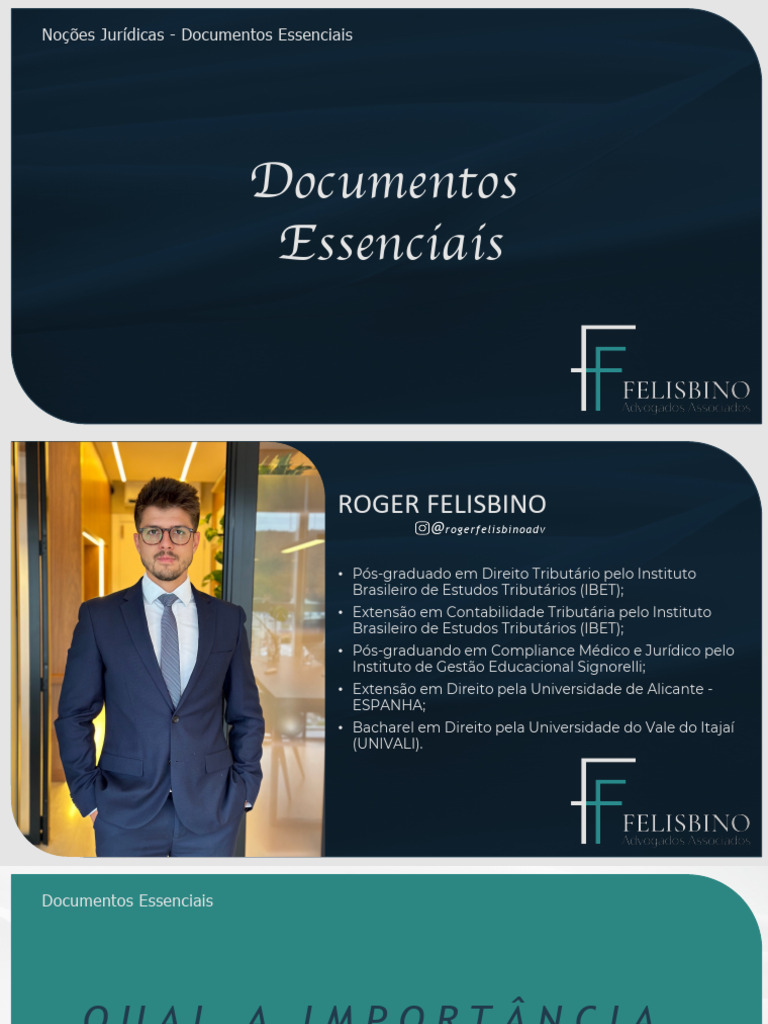 Aula+02+ +Documentos+Essenciais | PDF