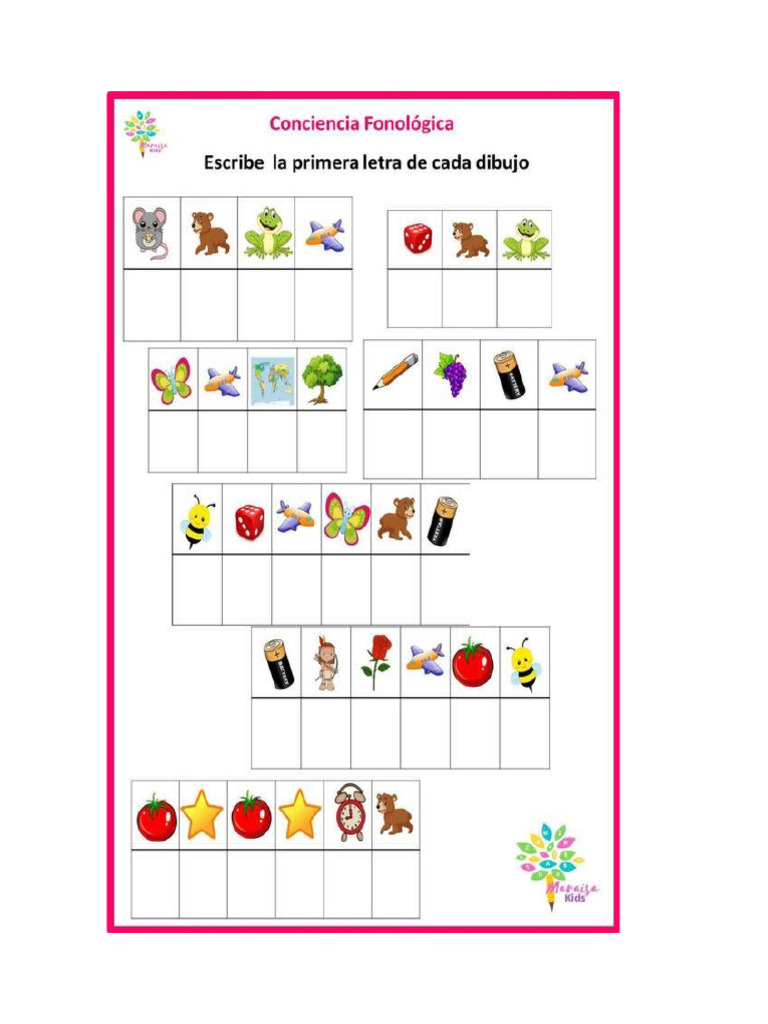 Conciencia Fonologíca 1 | PDF
