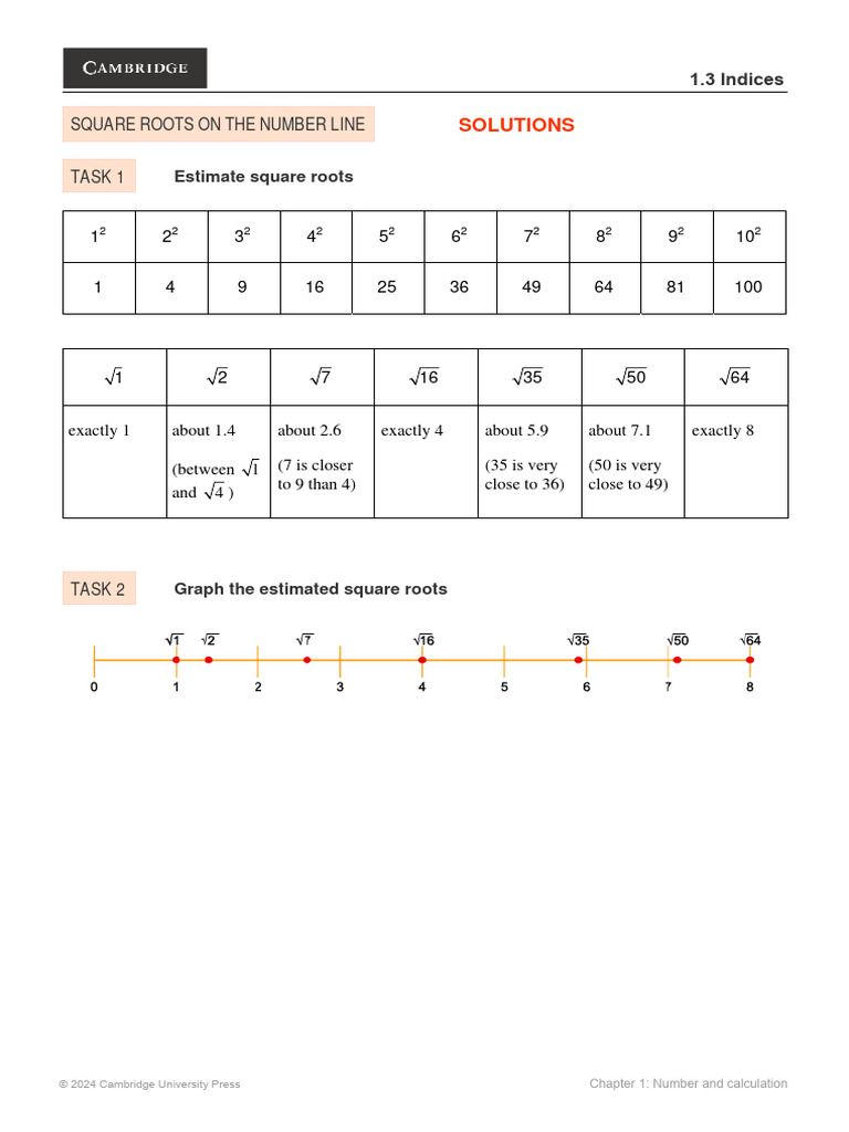 Square Roots for Math Students | PDF