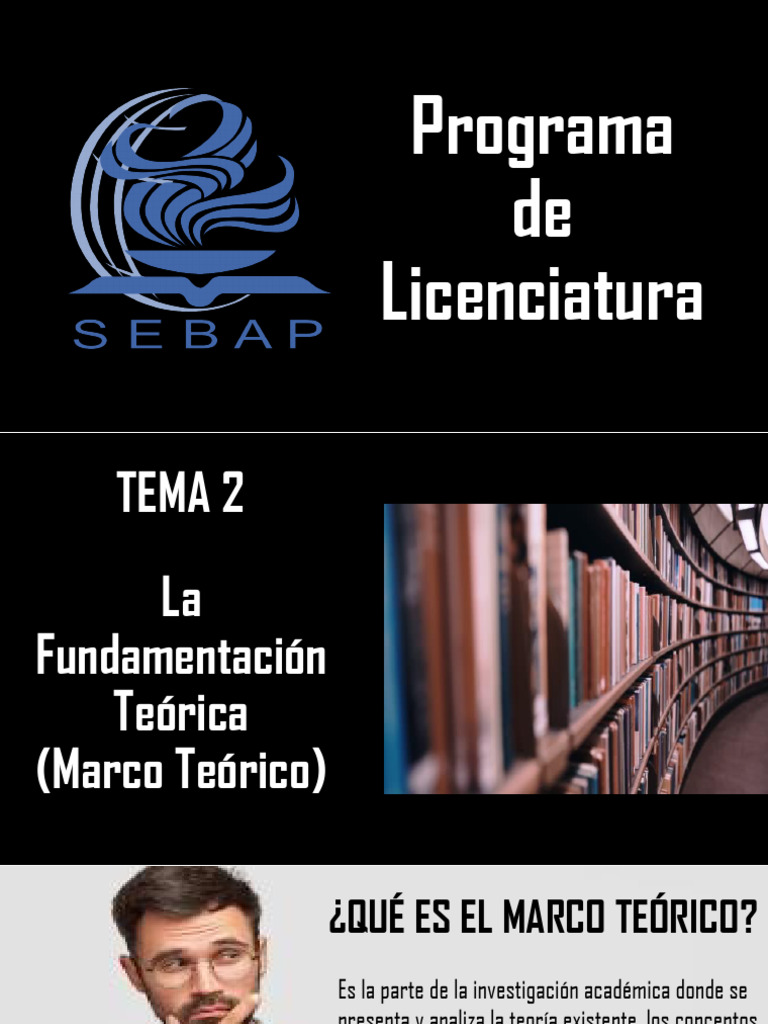 TEMA 2 La Fundamentación Teórica o Marco Teórico | PDF | Paradigma | Teoría