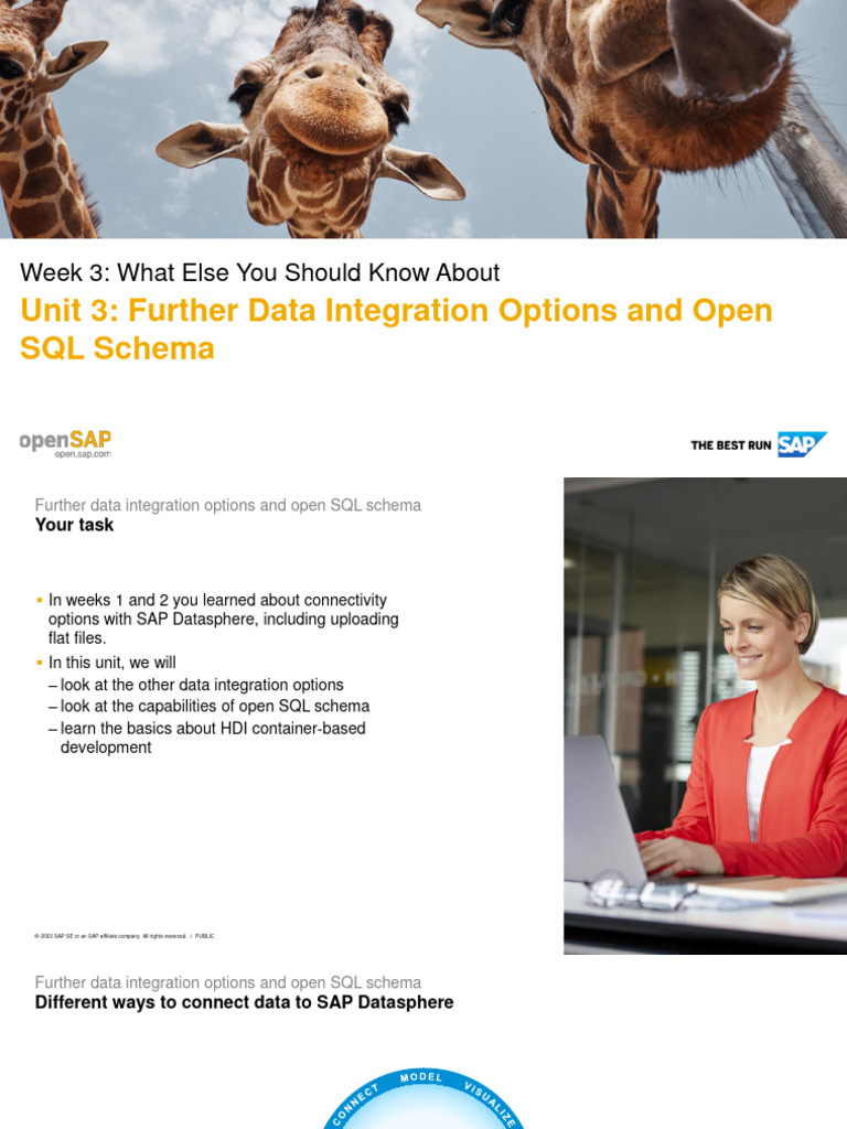 openSAP dsp1 Week 3 Unit 3 Integrate Presentation | PDF | Databases | Cloud Computing