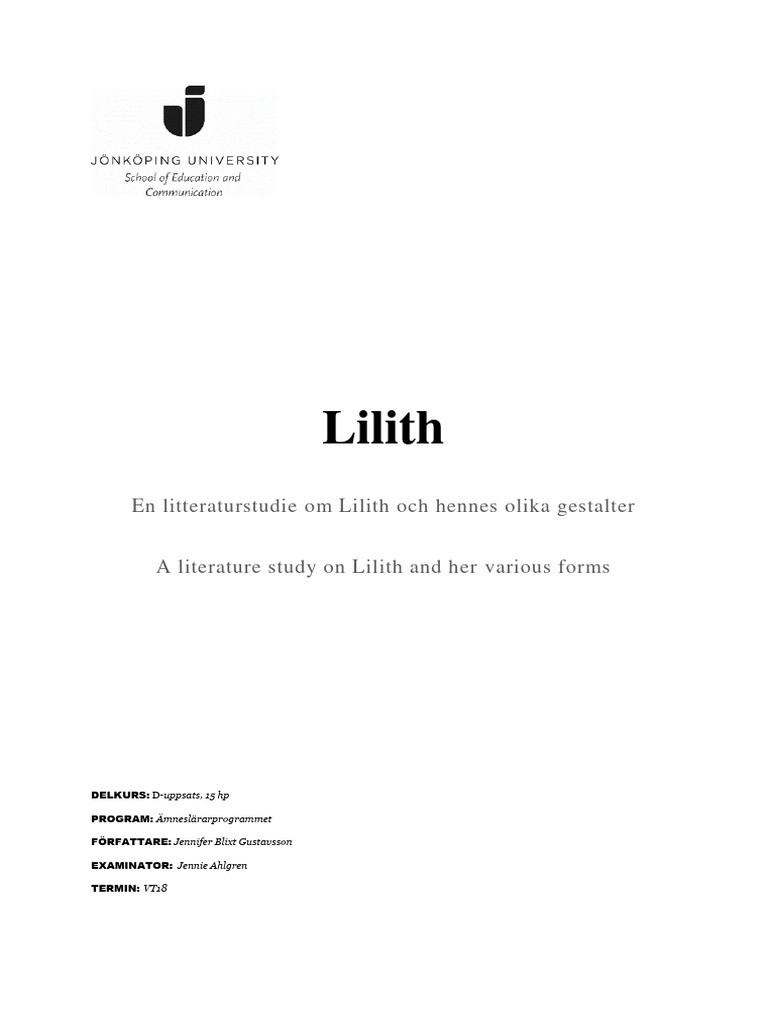 Lilith | PDF