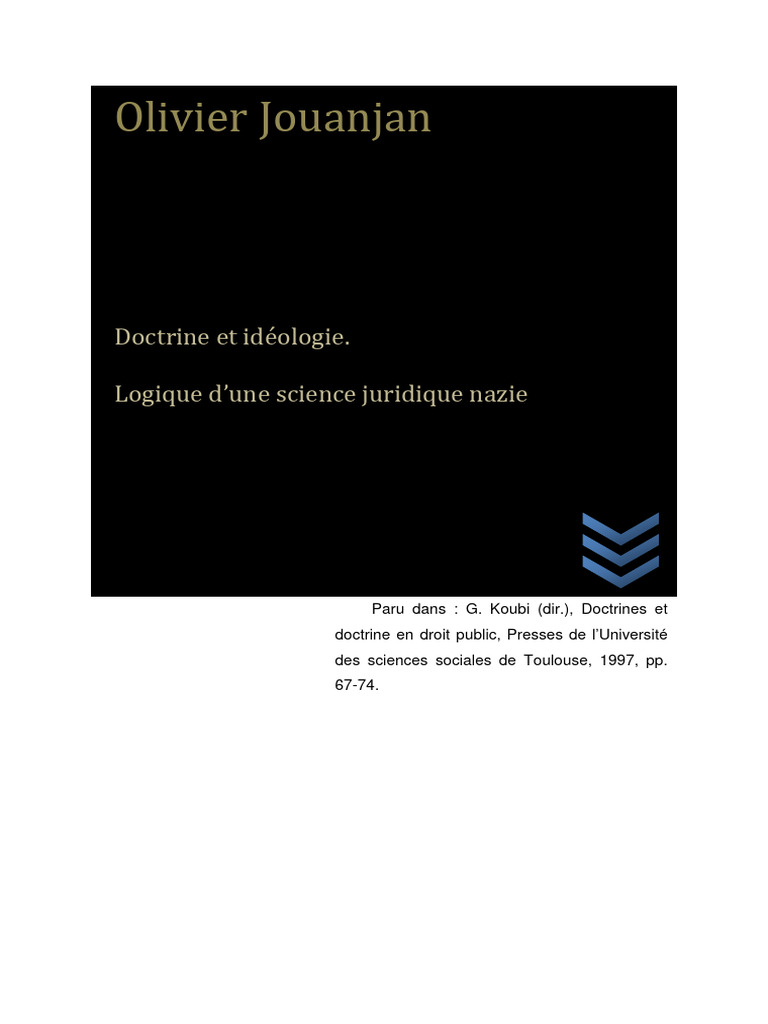Doctrine Et Id É o Logie | PDF | Nazisme | Adolf Hitler