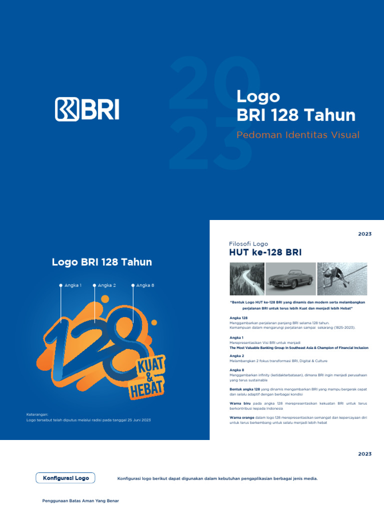 Pedoman Logo HUT BRI 128 Tahun | PDF
