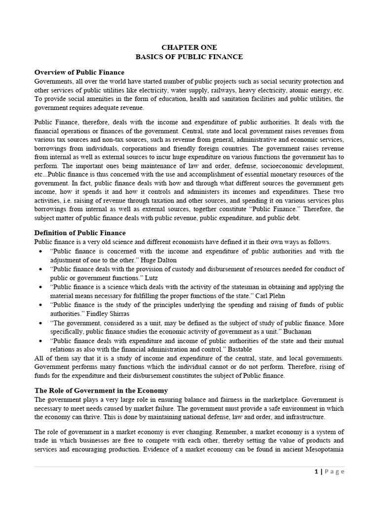 Taxation- ch-1 | PDF | Public Finance | Taxes