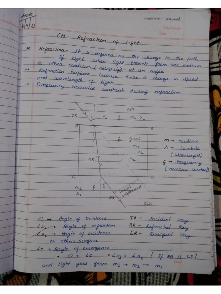 Physics CH 2 Refraction | PDF